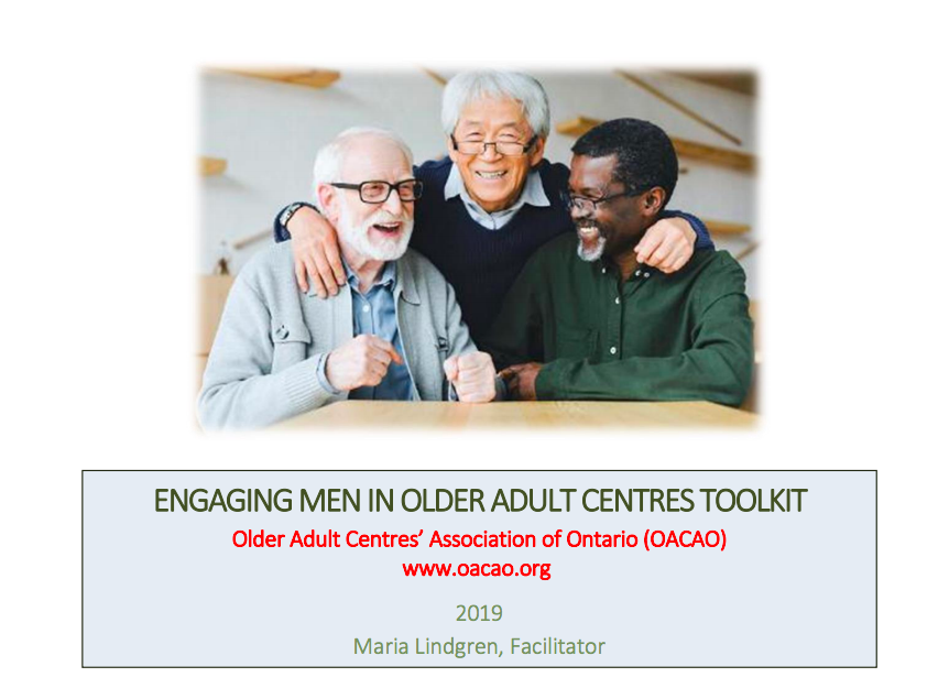 Toolkit: Engaging Men in Older Adult Centres - Healthy Aging CORE Alberta